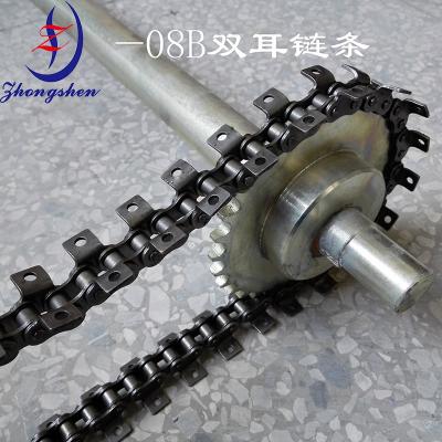 China Egg Transportation Double Ear Chain 08B For Egg Collecting Machine for sale