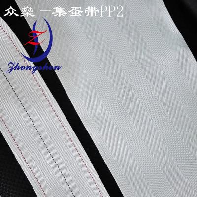 China Zhongshen PP2 Nylon Egg Conveyor Belt 92mm Width Custom Length for sale