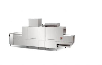 China Industrial Conveyor Commercial Dishwasher Temperature Safety 380V for sale
