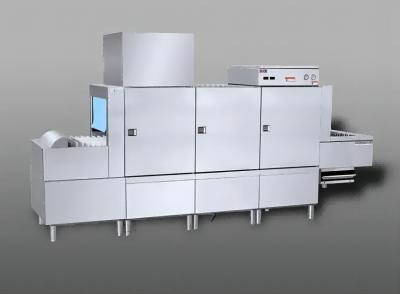 China 380V Large Commercial Dishwasher Flight Type Intelligent Touch Control for sale
