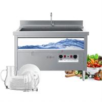 China Canteen Stainless Steel Commercial Dishwasher Machine Anti Dry 220V for sale