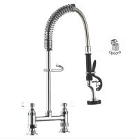 China ODM Commercial Kitchen Dishwasher Parts Deck Mount Pre-Rinse Faucet Unit ISO9001 for sale