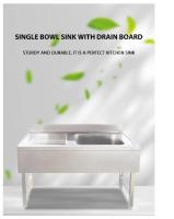 China OEM Stainless Steel Wash Sink For Kitchen Upstanding Waterproof for sale
