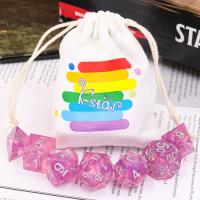 China Waterproof Resin RPG Dice Set Portable Manual Grinding Durable for sale