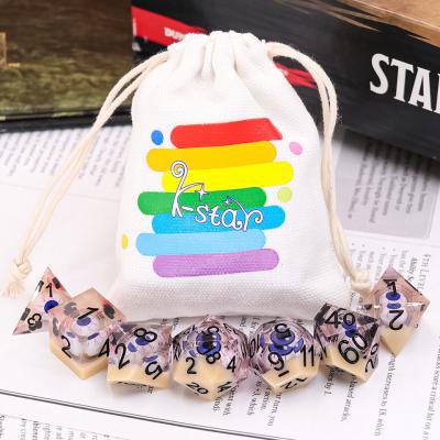 China Hand Grinding Mini Polyhedral Dice Set Sturdy Multipurpose For Gifts for sale