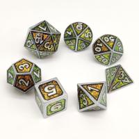 China Nontoxic Practical Small Polyhedral Dice , Wear Resistant Custom Metal Dice for sale