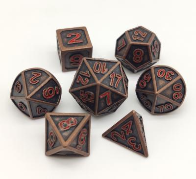 China Manual Grinding Tiny Polyhedral Dice , Polishing Unique Metal Dice for sale