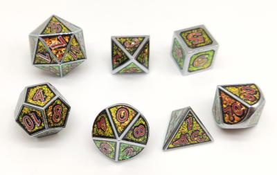 China GST Hand Polished Metallic Game Dice , Environment Friendly Multi Sided Dice for sale