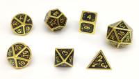 China Sturdy Hand Pouring Colored Dice Sets , Metal Unique Polyhedral Dice for sale