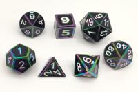 China Metallic Brass Gold Dice Set Multipurpose For Dungeon And Dragon for sale