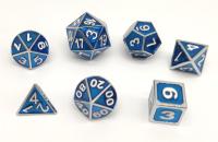 China ISO9001 Painted RPG Dice Set Exquisite Carving Polyhedron Metal Material for sale
