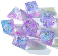 China Antiwear Resin Unicorn Dice Set Sharp Edges Sturdy Multipurpose for sale