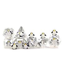 China Transparent Tabletop Resin RPG Dice Multipurpose For Collection for sale