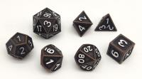 China Odorless Sturdy Metal Polyhedral Dice Set , Wear Resistant Metal Mini Dice for sale