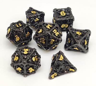 China Practical Metal RPG Dice Set Hand Polished For DND And MTG Gaming for sale