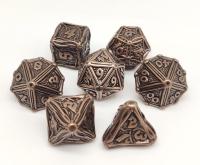 China Sturdy Polyhedral Metal RPG Dice Neat Sharp Edges Exquisite Gift Box Packaging for sale