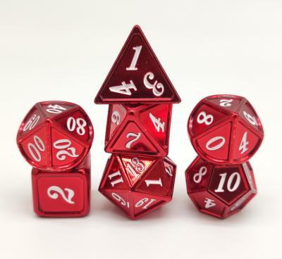 China Handmade Metal RPG Dice Wear Resistant Multipurpose Practical for sale