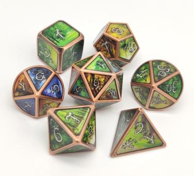 China Luxury Themed Mini RPG Dice Sets Neat Sharp Edges For Shadowrun for sale