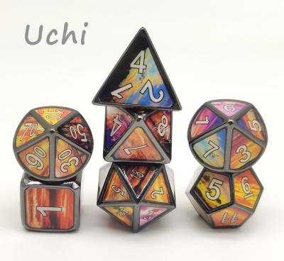 China Polyhedral Tiny Dice Set Lightweight Multipurpose Hand Carved for sale
