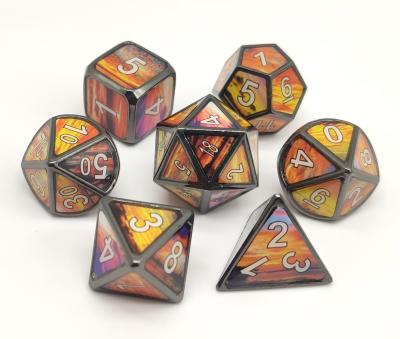 China Handcraft Polyhedron Mini RPG Dice Zinc Alloy Material For Collection for sale