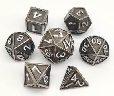 China Smooth Finish Mini RPG Dice Multicolor Practical Resin Metal Materials for sale