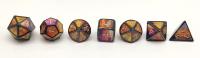 China Smooth Finish Mini RPG Dice Multicolor Practical Resin Metal Materials for sale
