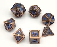 China Zinc Alloy DND Mini RPG Dice Set 7 Pcs Polyhedron Wear Resistant for sale