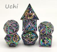 China Lightweight Mini RPG Dice High Temperature Handmade 7 Piece Set for sale