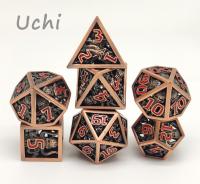China Sturdy Nontoxic Resin Dice Set , Multipurpose Tiny Polyhedral Dice for sale