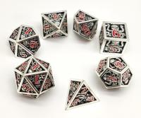 China Sturdy Portable Cool Polyhedral Dice Set , Odorless Sharp Edge Resin Dice for sale