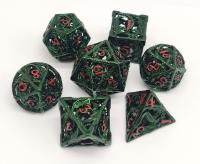 China Durable Antiwear Unique Polyhedral Dice Set Odorless 7 Piece for sale