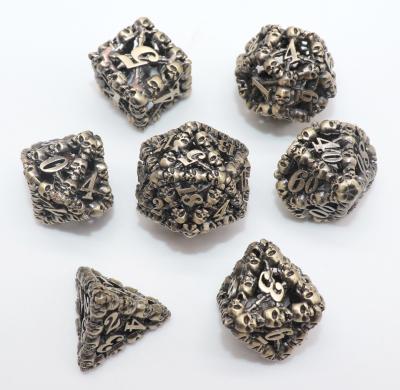 China ISO9001 Metal Mini Polyhedral Dice Hand Polished Size 16-21mm for sale