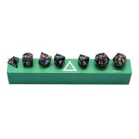 China Hand Pouring Polyhedral Dice Set Neat Sharp Edges 7 Piece Nontoxic for sale