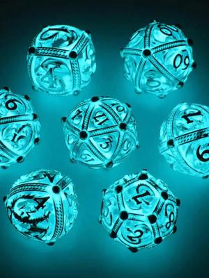 China Polyhedron Dungeons and Dragons in the Dark DND Resin Dice Custom Sharp for sale