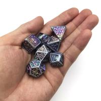 China Card Lightweight Manual Grinding Precision RPG Dice Colourful for sale