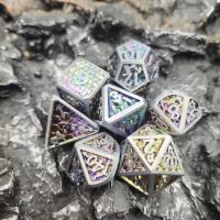 China Card Lightweight Manual Grinding Precision RPG Dice Colourful for sale