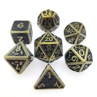 China Mini supplier polyhedral RPG dice set poker tabl RPG Dice Set Metal for sale