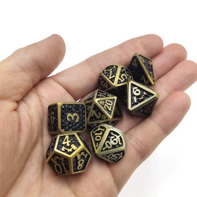 China Dungeons and Dragons RPG Dice chip High Temperature Metal For Family Game for sale