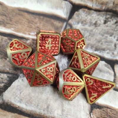 China Affirm card Hand Carved Durable For Savage World Dice Set Metal for sale