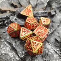 China Affirm card Hand Carved Durable For Savage World Dice Set Metal for sale