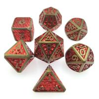 China Nontoxic Odorless Manual Grinding Gold Plated For Savage World Metal Dice for sale