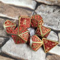 China Nontoxic Odorless Manual Grinding Gold Plated For Savage World Metal Dice for sale