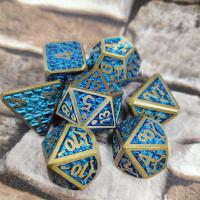 China For Dungeon And Dragon Made Dice Sets pokemon card Metal Dice Polyhedral for sale