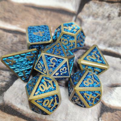 China For Dungeon And Dragon Made Dice Sets pokemon card Metal Dice Polyhedral for sale