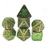 China Lightweight Mini RPG Dice RPG Dice Set Dice Card DND Metal Polyhedral for sale