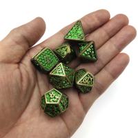China Mini RPG Small RPG Role poker tabl Sharp Trade Card Dice Sets Metal for sale