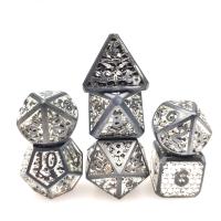 China Neat Sharp Edges Polyhedral Dice Sets Board Game Resin Dice For Gifts for sale