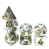 China Precision RPG Dice7 Dice Set Friendly For Tabletop Gaming Metal Polyhedral for sale