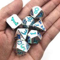 China Dice Practical Polyhedral Handmade Luxury Blue Light weight For Collection for sale