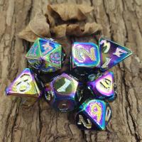 China Card Game Surface Hand Carved Resin Polyhedral Dice Color Customization Pretty Dice Sets for sale